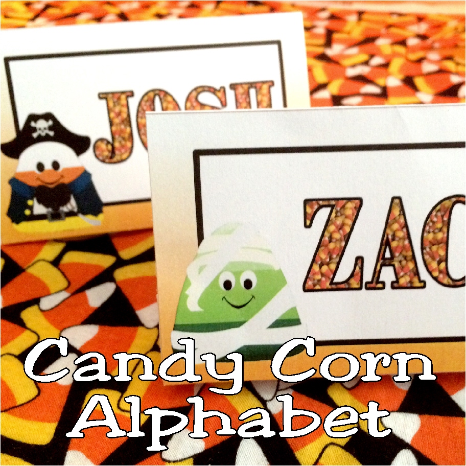 Halloween Candy Corn Alphabet