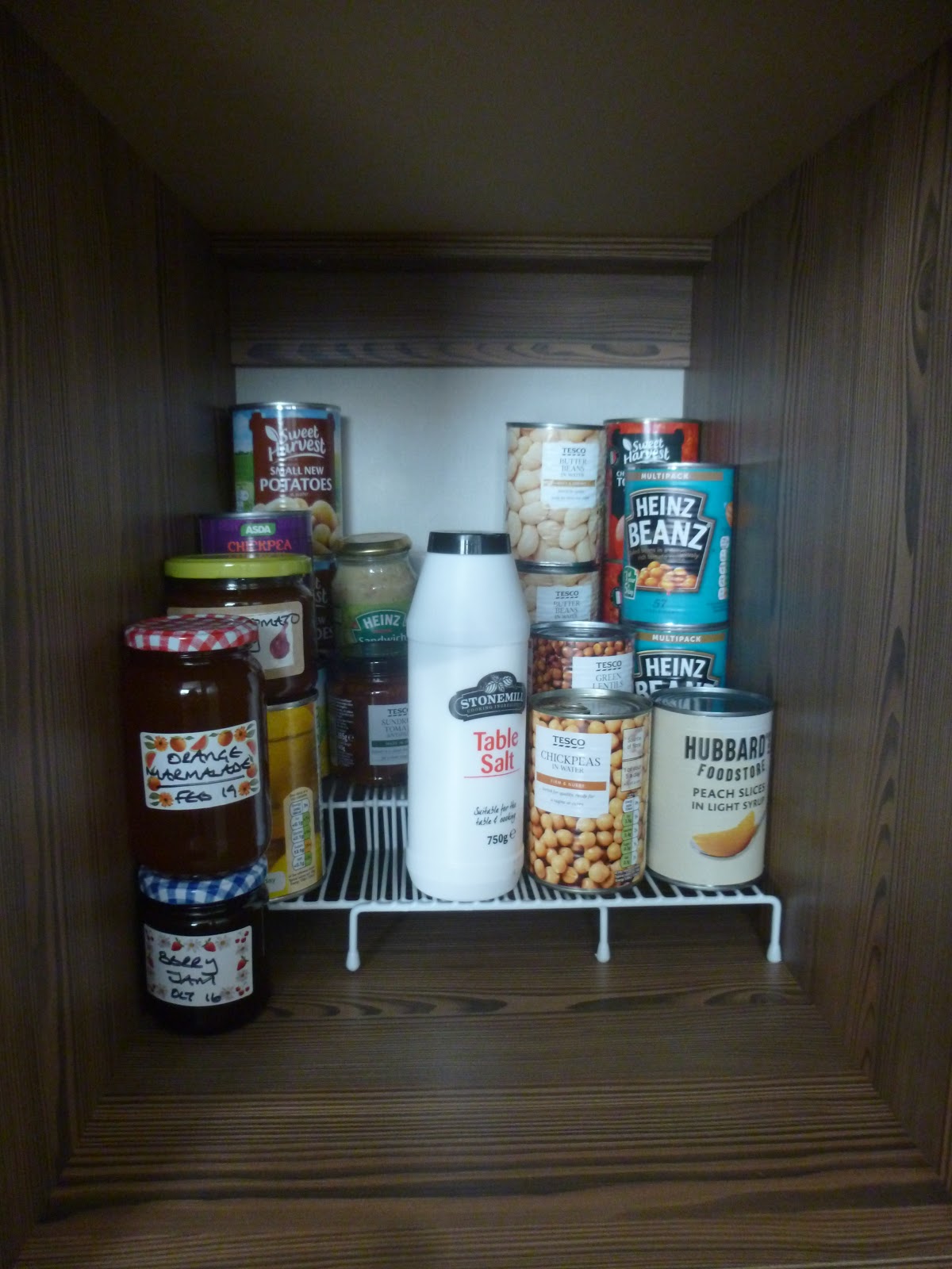 A Smaller and Simpler Life: Sorting Out the Food Stash - Part One
