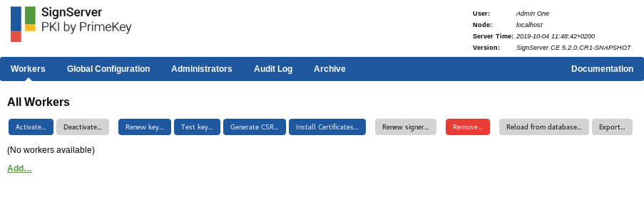 EJBCA - Open Source Enterprise PKI: PGP Signing with SignServer