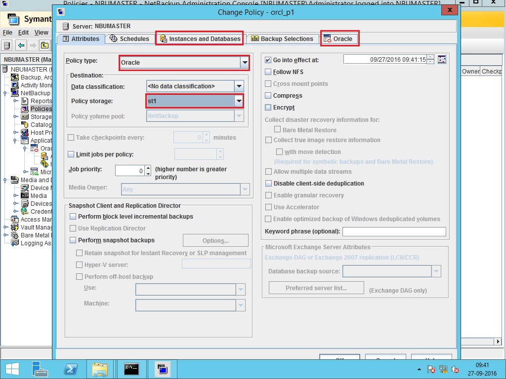 Remote Infrastructure Management Netbackup 7 7 2 Oracle Backup Configuration