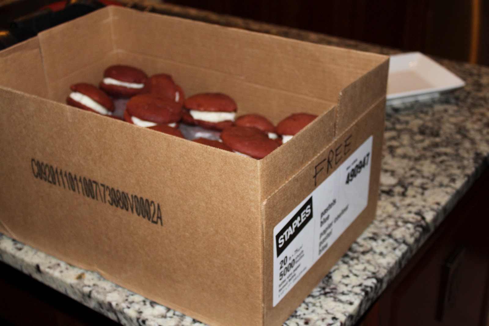 Clutzy Cooking: Red Velvet Whoopie Pies with Cream Cheese Filling: The ...