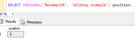 Función PATINDEX() en SQL Server
