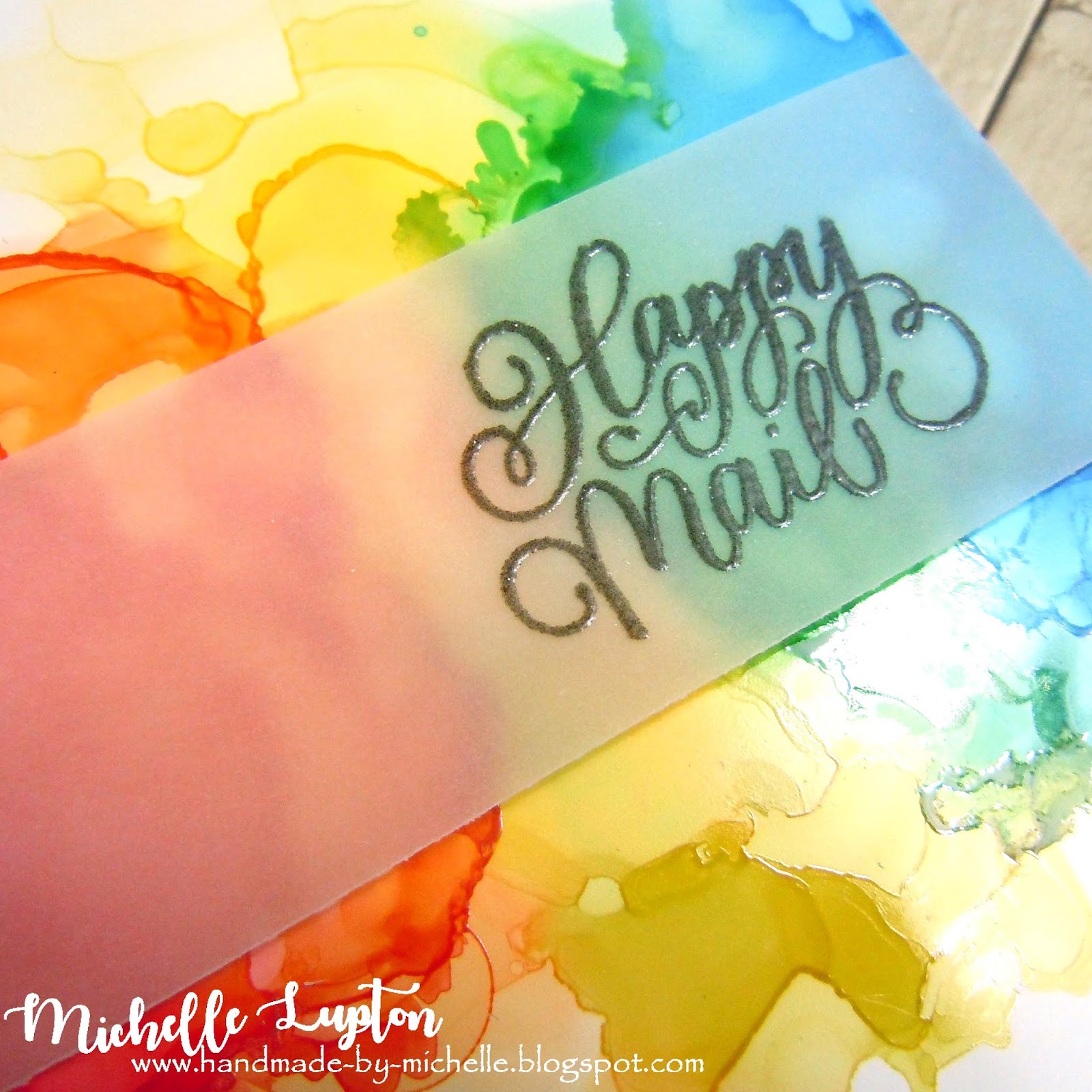 Handmade by Michelle: Rainbow happy mail