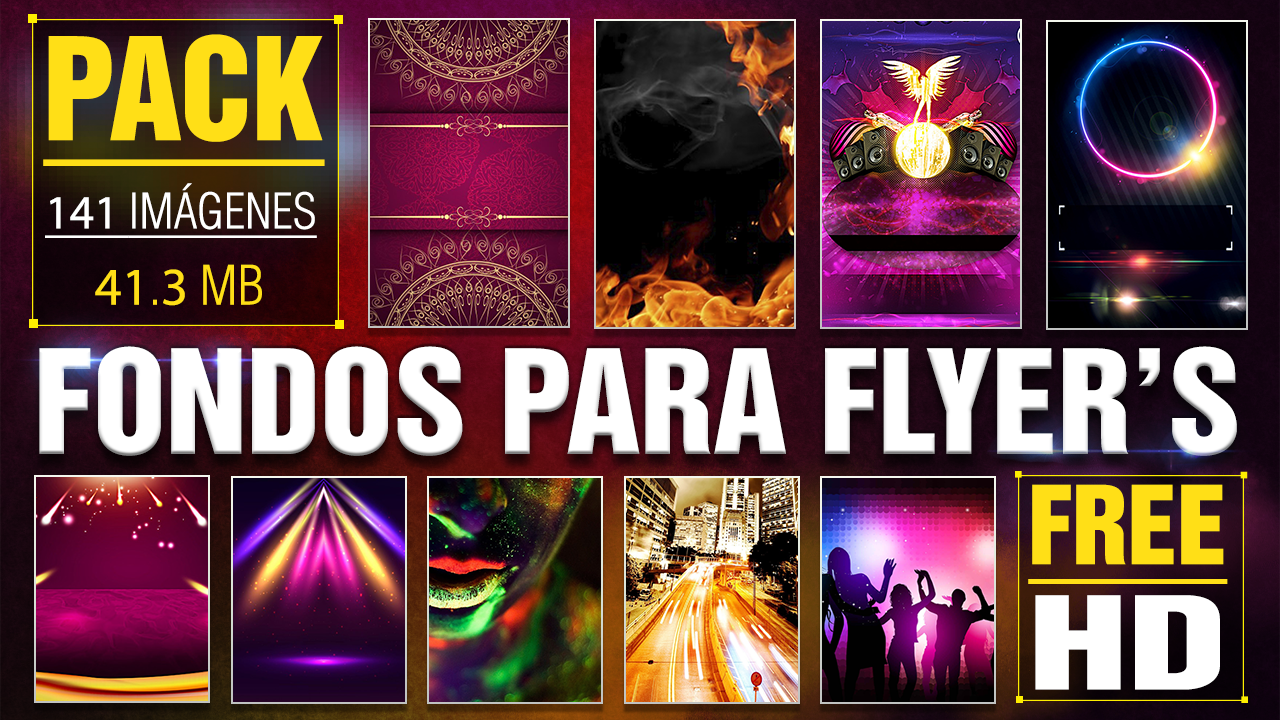 PACK FONDOS HD PARA FLYER GRATIS - COMERCIO.PE