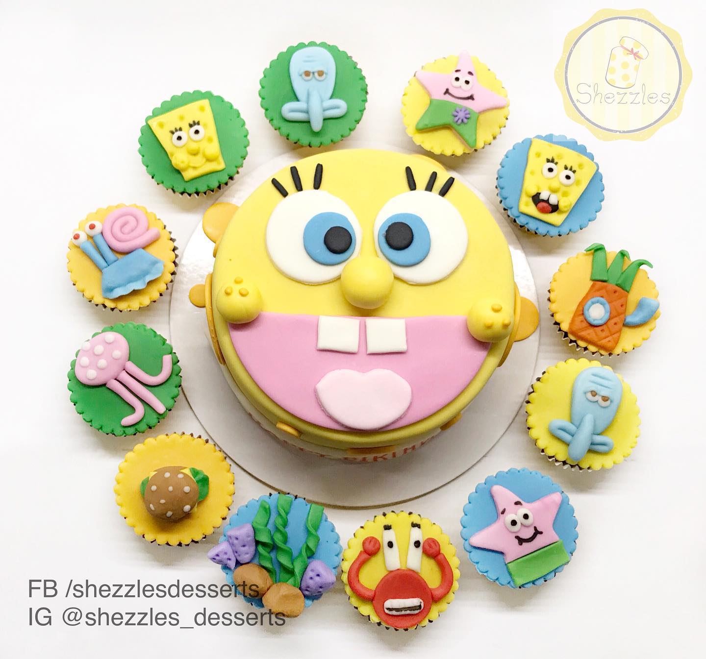 SHEZZLES | Cakes and Pastries: Spongebob Squarepants and Cupcakes