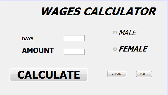 how to make wages calculator in java using netbeans - FREE CONTENT