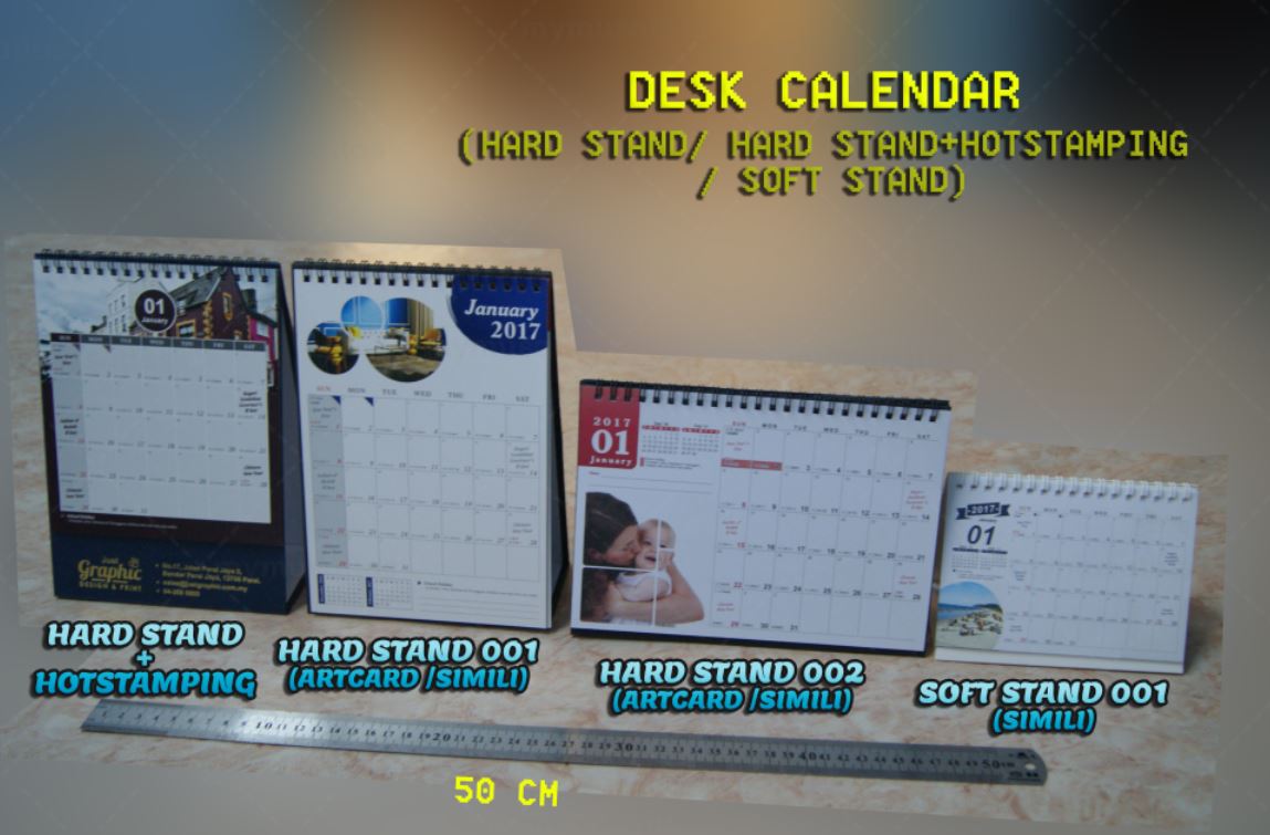 MY MUSALLAS DESIGN & ONLINE PRINTING: KALENDAR 2018 - Hard Stand / Soft Stand / Kalendar Islamik ...