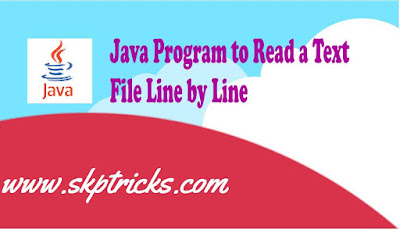 Java Program to Read a Text File Line by Line | SKPTRICKS