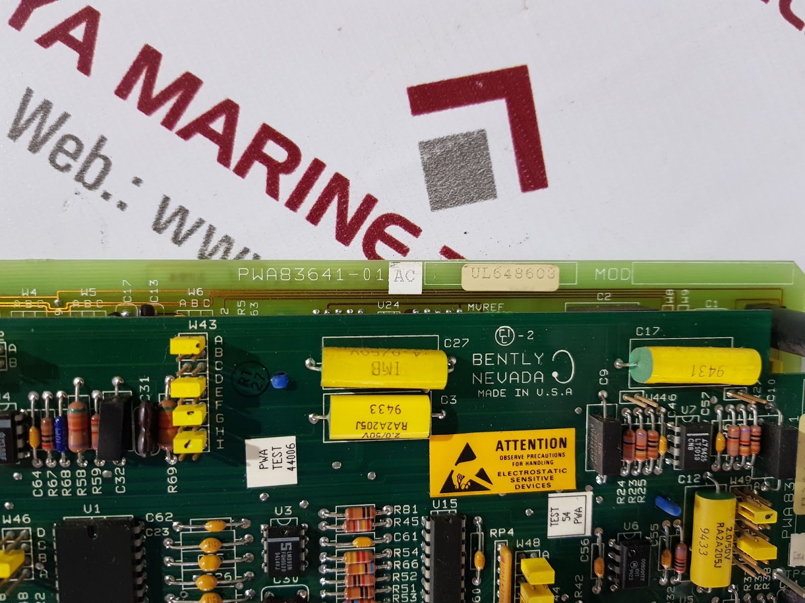 BENTLY NEVADA 3300 DUAL VELOCITY MONITOR PWA83641-01AC - Aeliya Marine