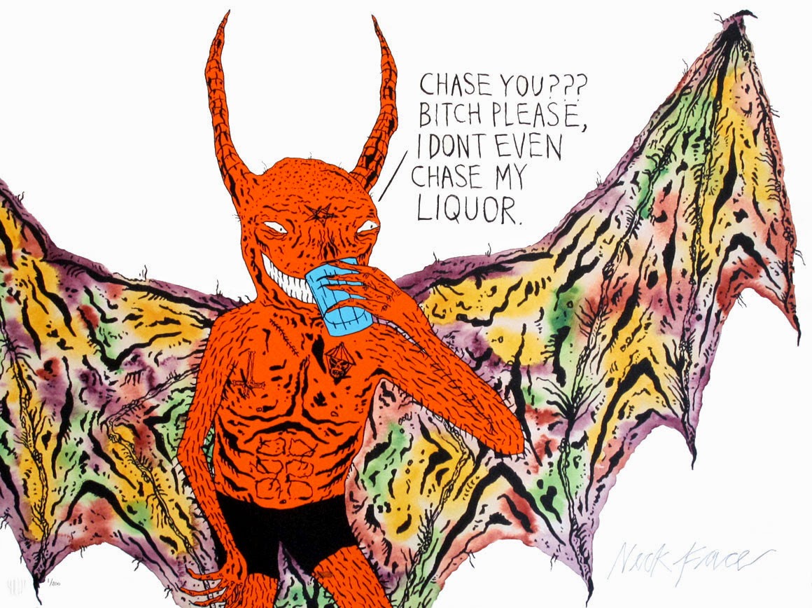 INSIDE THE ROCK POSTER FRAME BLOG: Neckface Are You A Beer & Chase You ...