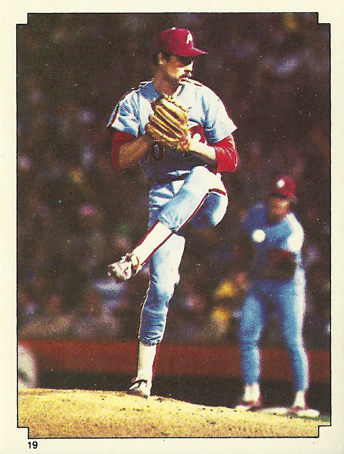 The Phillies Room: 1985 Game 59 - 1984 Topps Stickers #19 John Denny