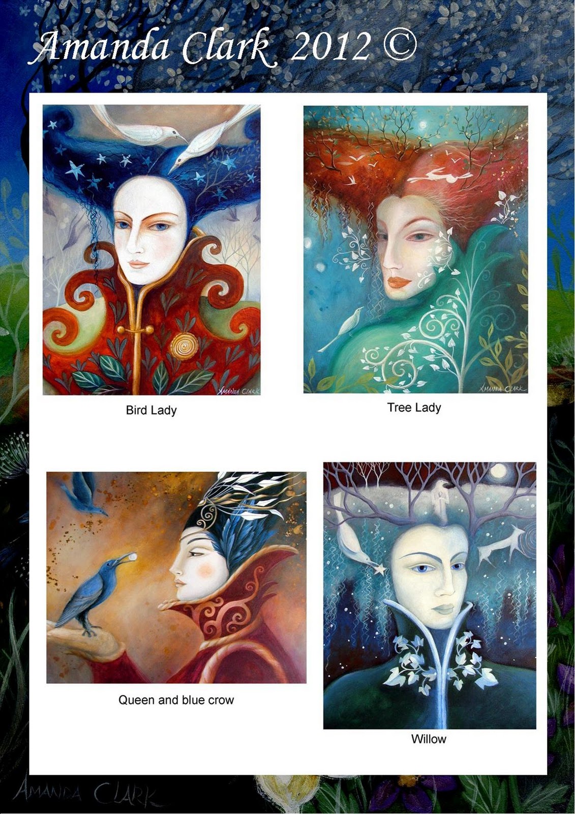 Earth Angels Art. Art and Illustrations by Amanda Clark: The Tree people