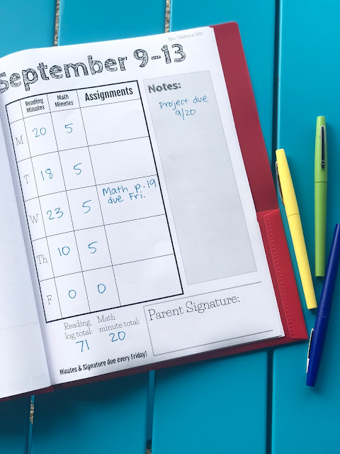 Editable Student Planner Agendas