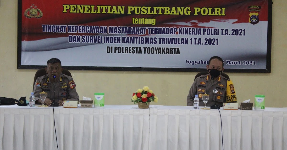 Polresta Yogyakarta menerima kunjungan dari Tim Pusat Penelitian dan Pengembangan (Puslitbang ...