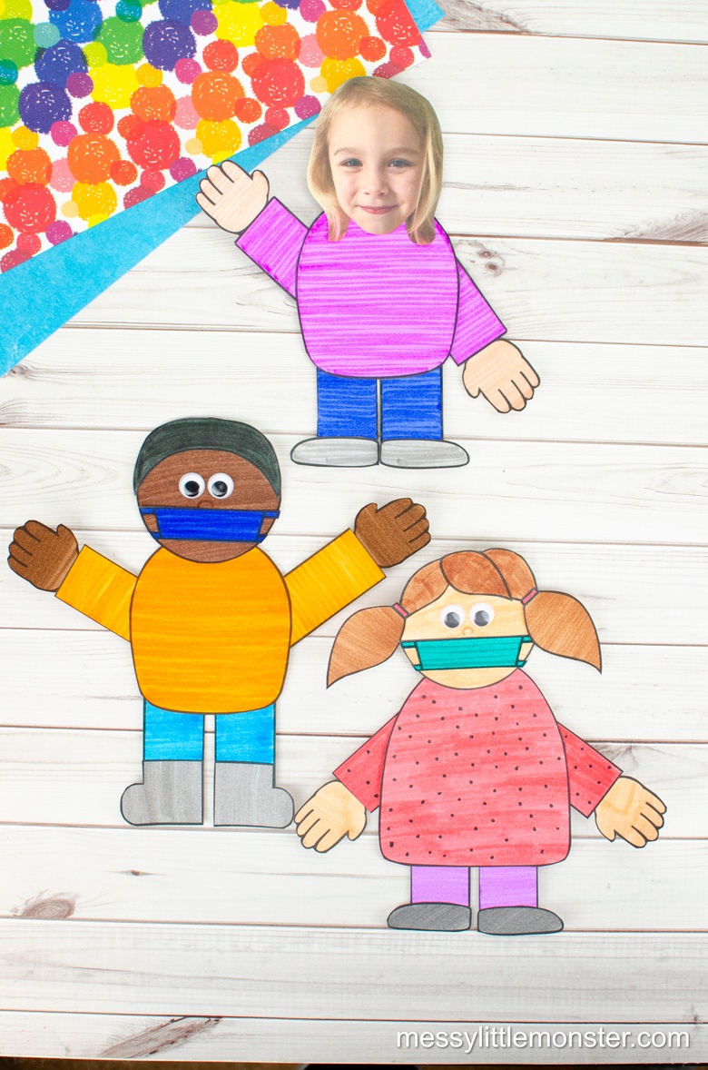 All About Me Back to School Craft (template included) - Messy Little ...