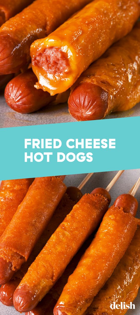 Fried Cheese Hot Dogs - food delecious recipes