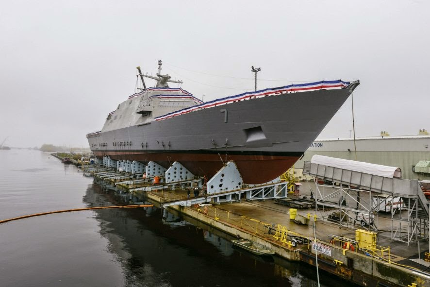 The Dragon's Tales: USS Detroit (LCS 7) Christened, Launched