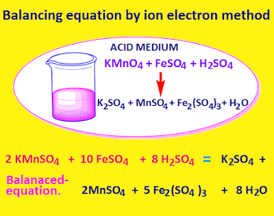Balancing equations in chemistry by ion electron method for class 11 ...