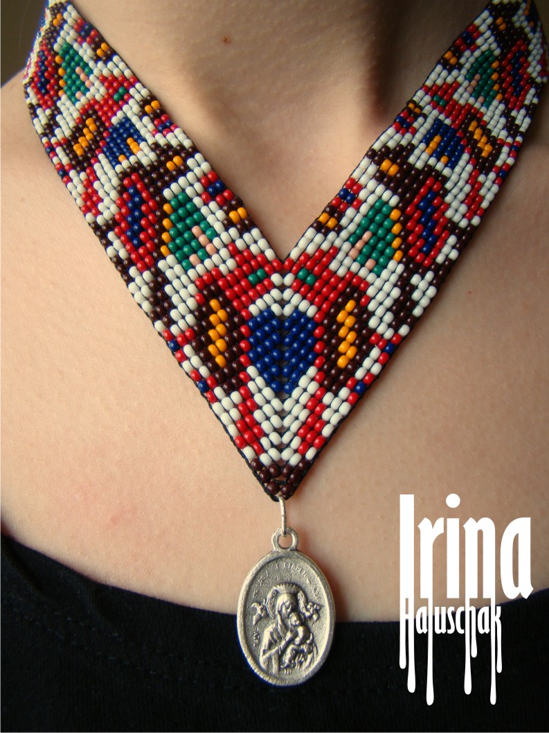 Hand-made by Irina Haluschak: Traditional ukrainian gerdan Beaded ...