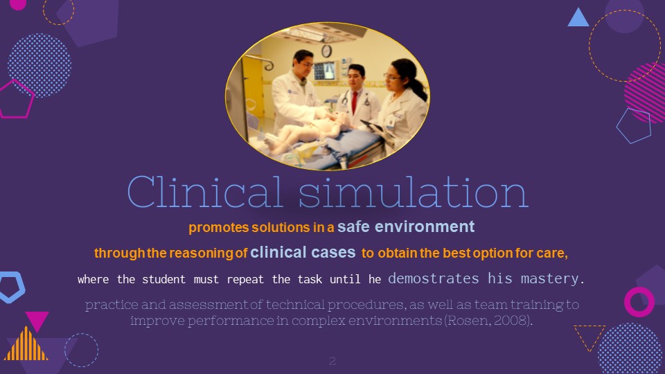 Hybrid clinical simulation