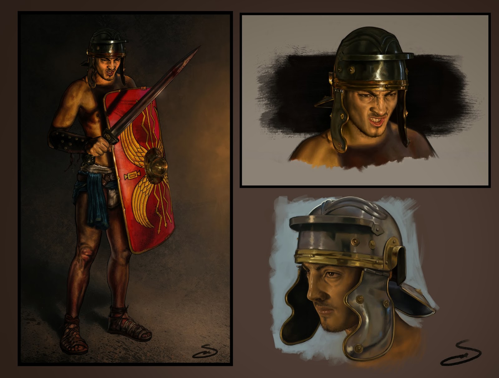 Mirko Serino: Concept art of "the Gladiator"