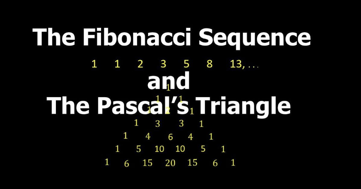 The Fibonacci Sequence and the Pascal's Triangle | Algebra | Grade 10 ...