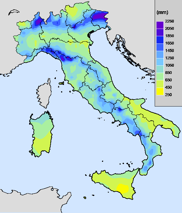 Italy Vegetation Map Italy Vegetation Map