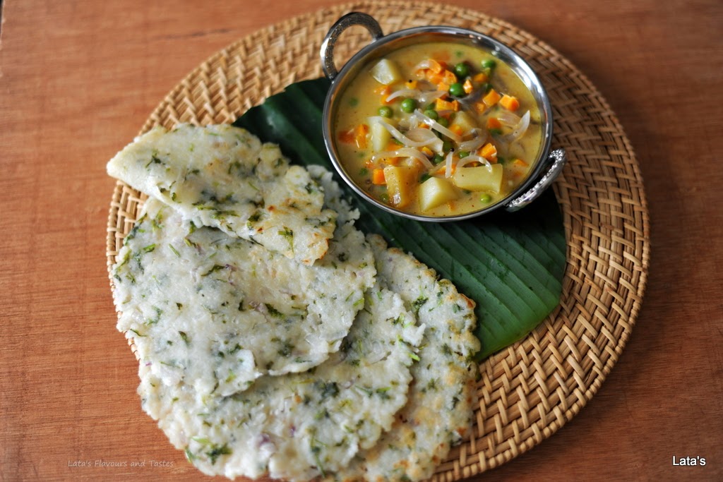 Flavours and Tastes: Akki Rotti