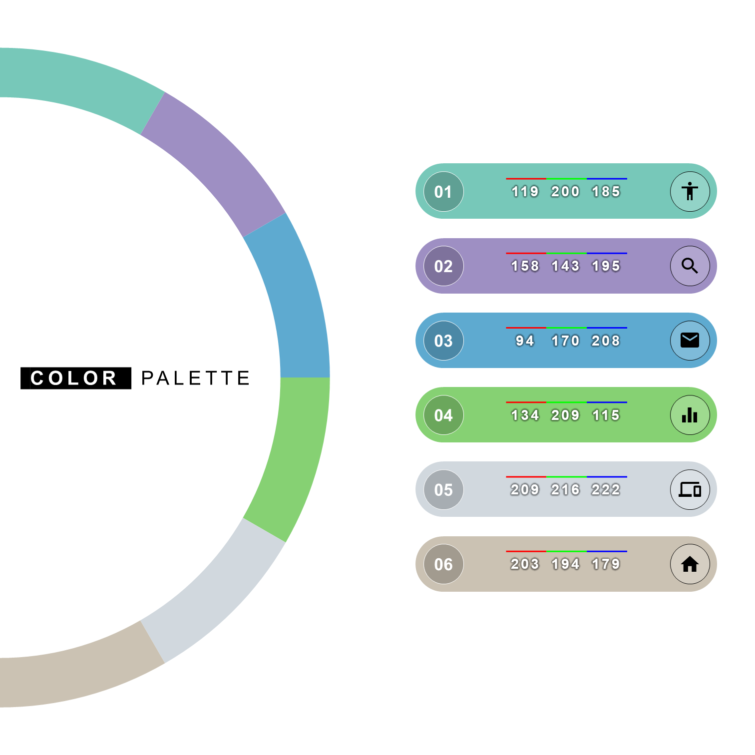 Color Palette 039 - PowerPoint Free
