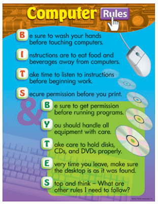 2nd-3rd-4th Grade Computer Class: Computer Lab Rules