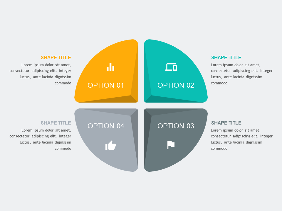 Pie Divide Section PowerPoint Templates - PowerPoint Free