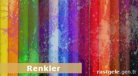 Rastgele Bir Renk Seç | Rastgele.gen.tr