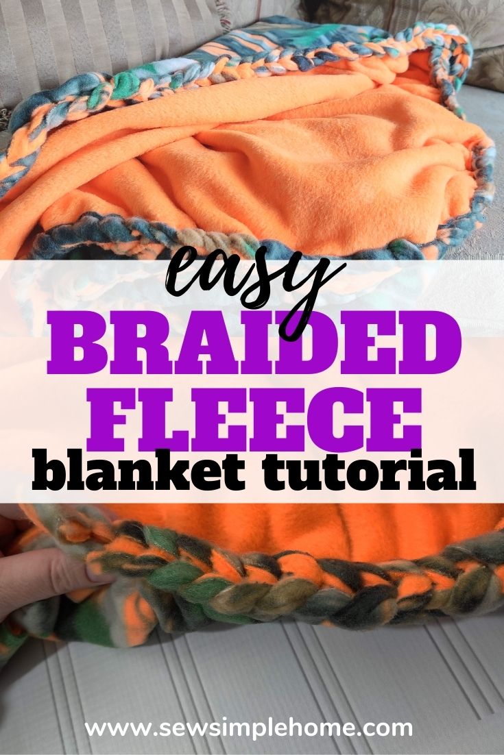 Diy Braided Fleece Blanket Tutorial Sew Simple Home