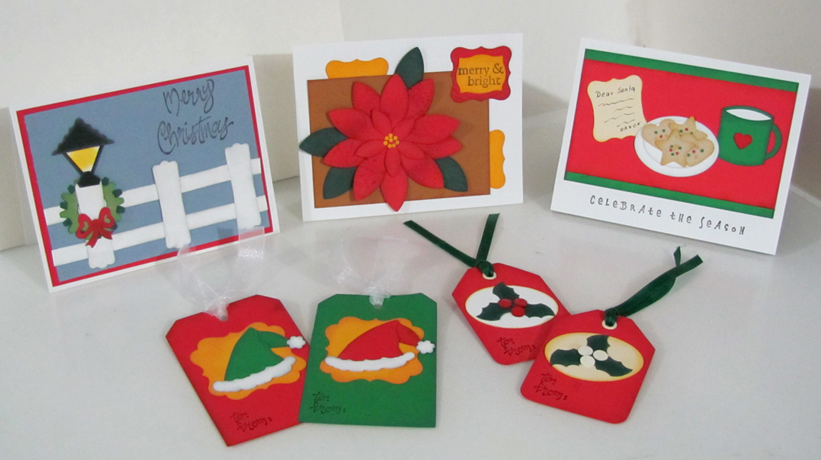 Alex's Creative Corner: Christmas Punch Art Cards & Tags 2