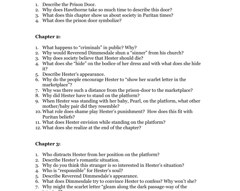 How Many Chapters Are In The Scarlet Letter ~ Thankyou Letter