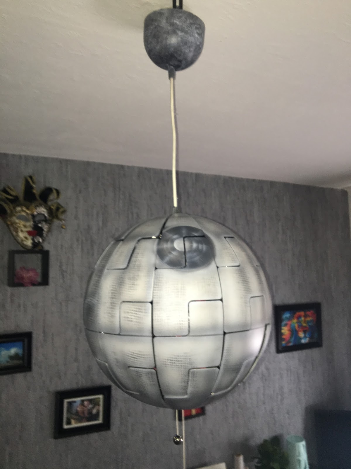 .: Star Wars Todesstern Ikea Lampe