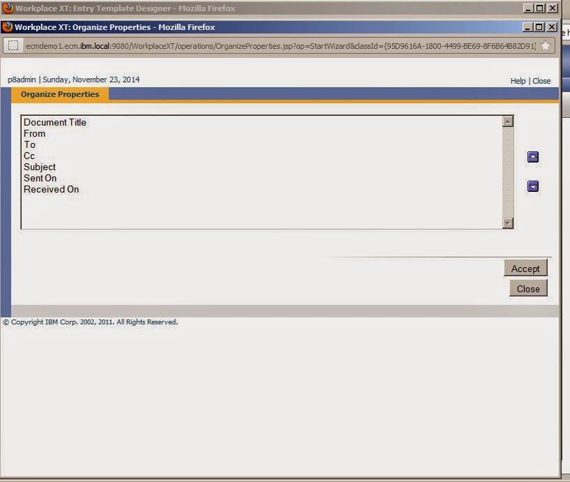 FileNet P8 Development tutorials: Design Entry Template in FileNet ...