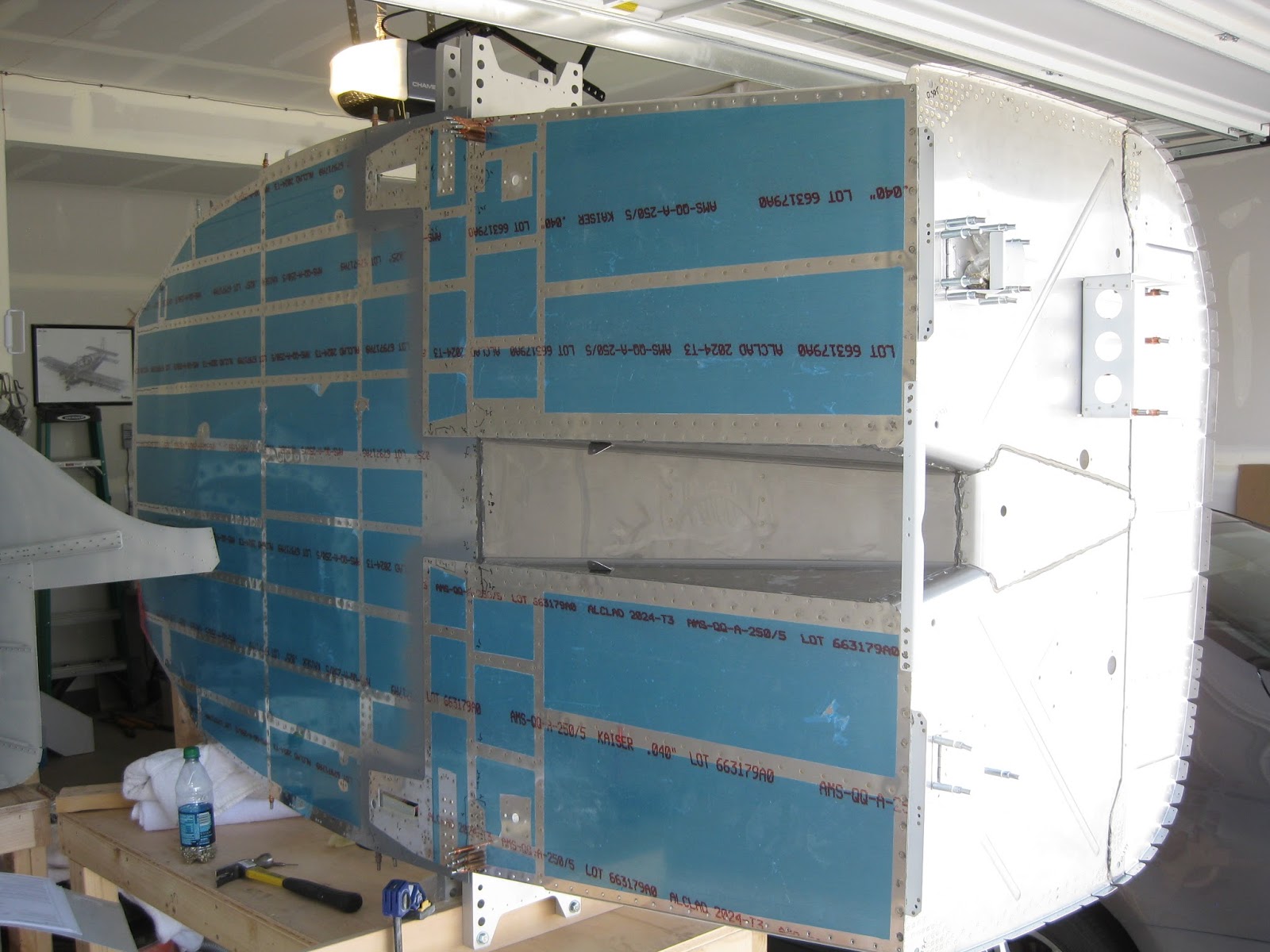 E's Van's RV-14A: Fuselage: Forward mid fuselage side structure. Mating ...