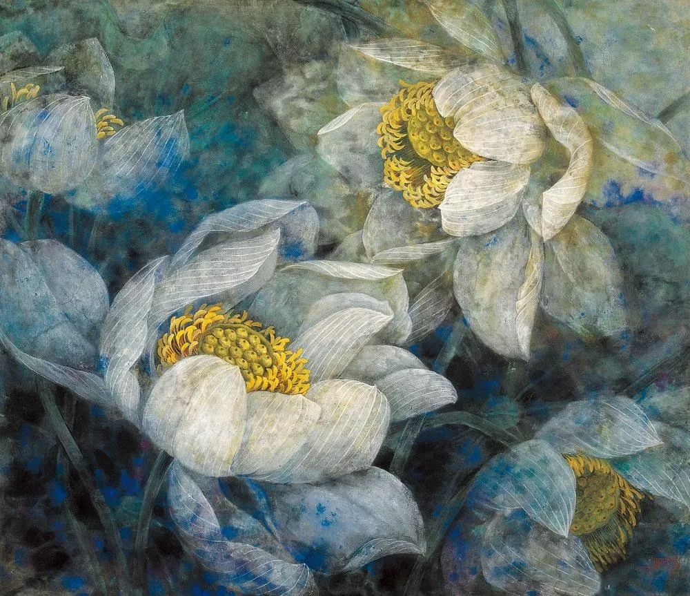 Chen Huimin 陈慧敏, 1943 | Flowers painter | Masterpiece | Tutt'Art@
