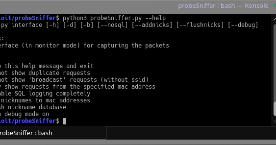 probeSniffer - A Tool for Sniffing Unencrypted Wireless Probe Requests ...