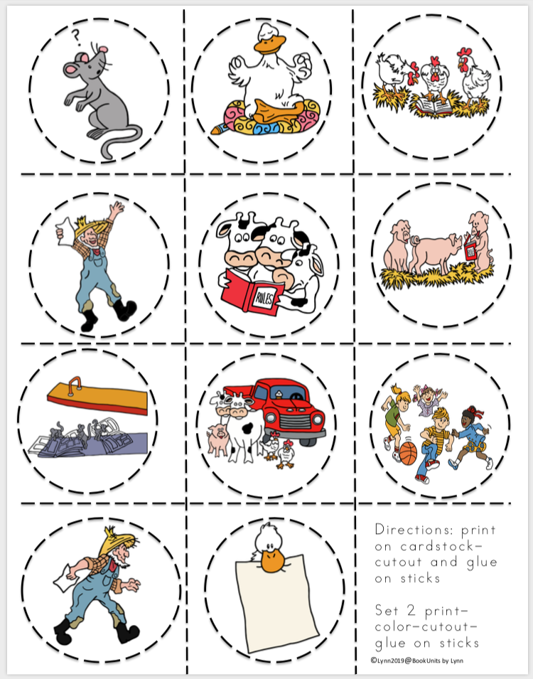 CLICK, CLACK, QUACK TO SCHOOL! BOOK UNIT 63 PAGES ~ Book Units by Lynn