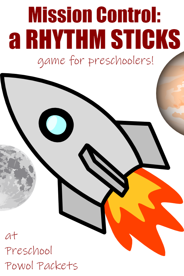 Moon / Space Rhythm Sticks Activity | Preschool Powol Packets