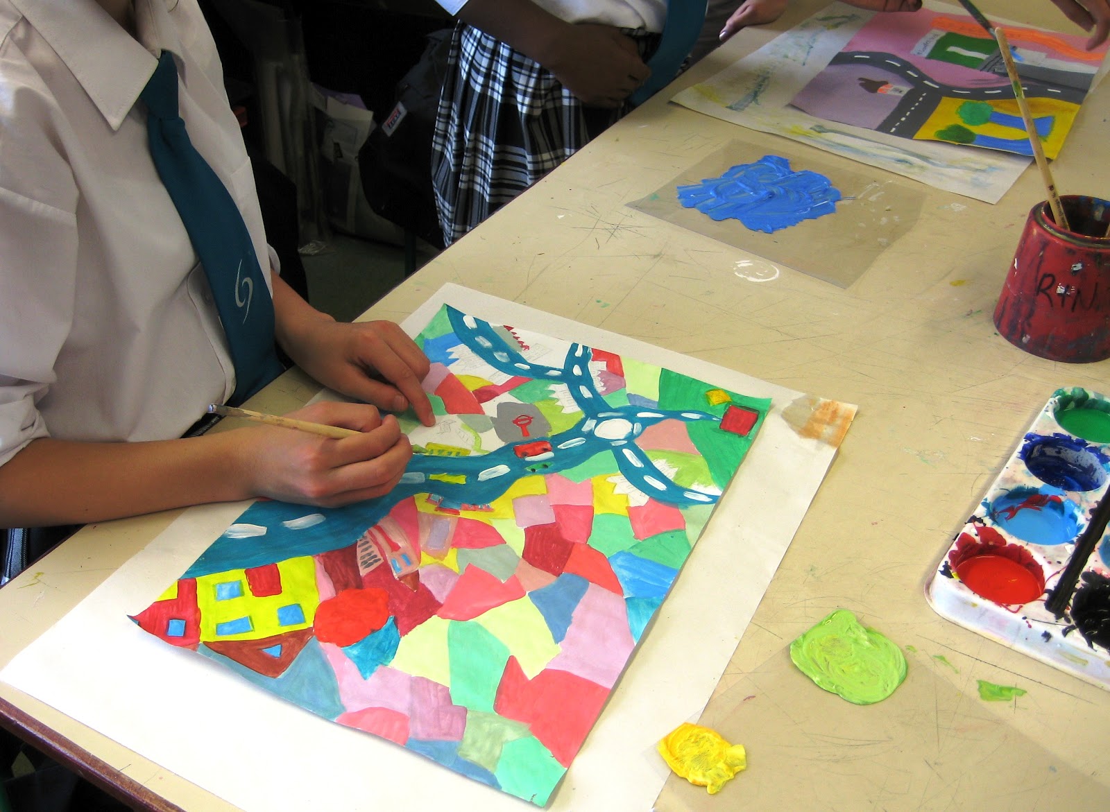 Student Artwork: Year 7 'My Journey to School'