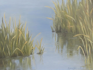 KAREN JOHNSTON SMALL PAINTINGS: Estuary Reeds