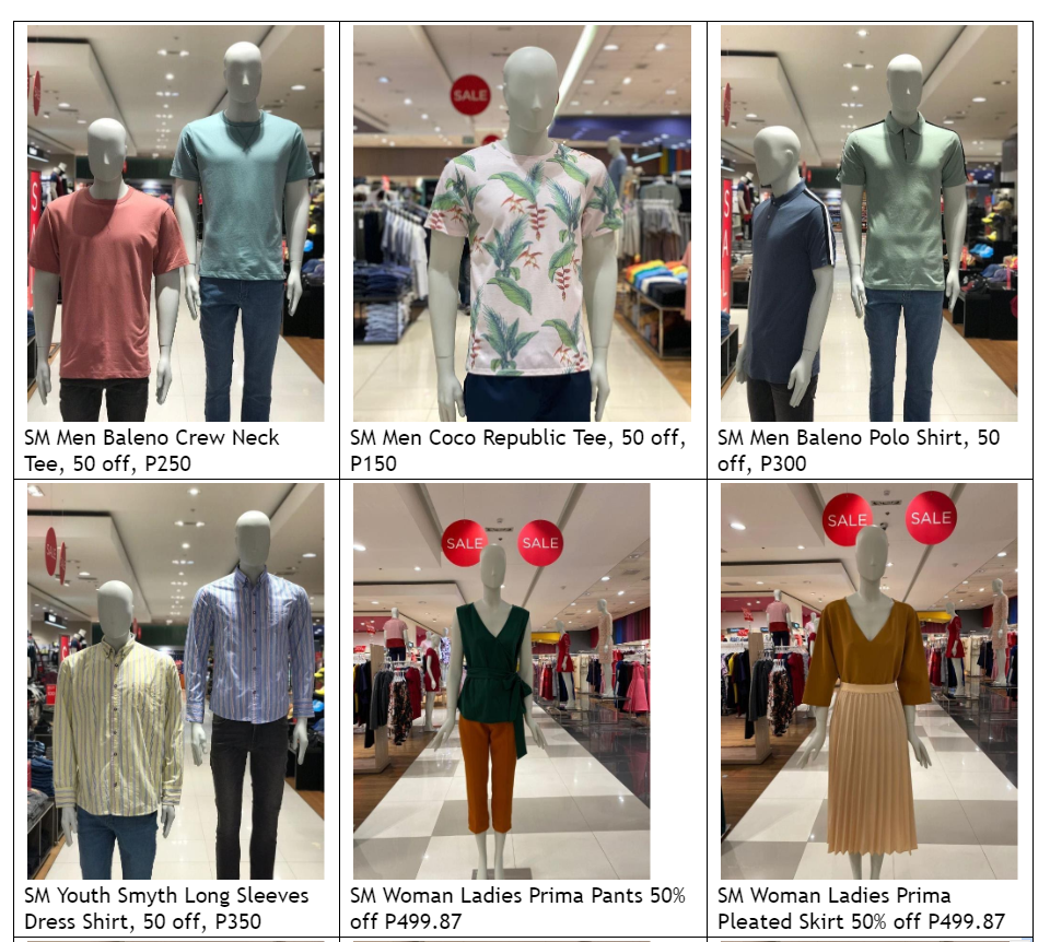 SALE AWAY! With The SM Store’s So Many Sale, SM Woman, SM Men, SM Youth ...