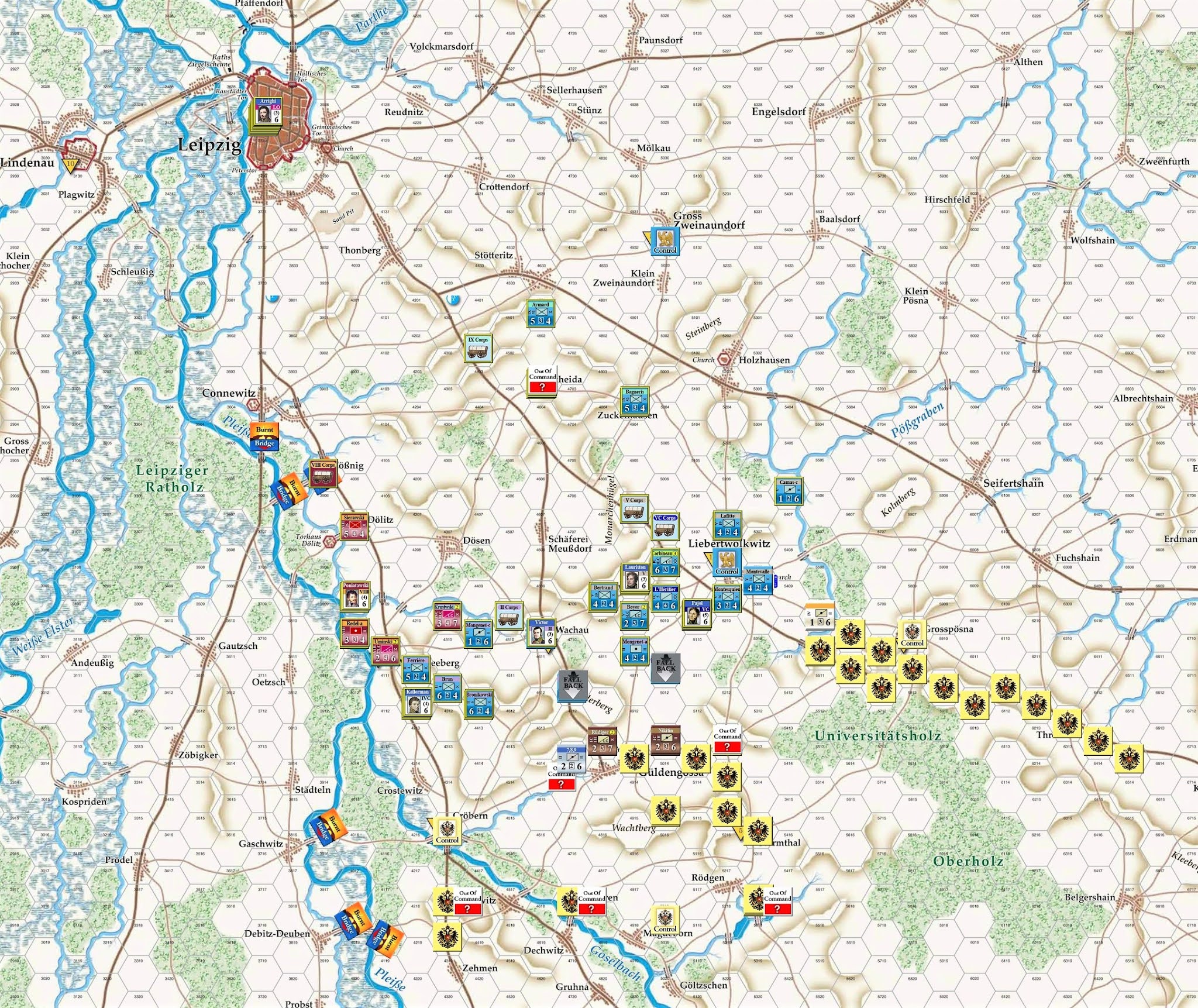 JJ's Wargames: Napoleon at Leipzig, The Battle of Nations, October 13th ...