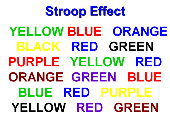 Stroop Effect Optical Illusion | Genius Puzzles