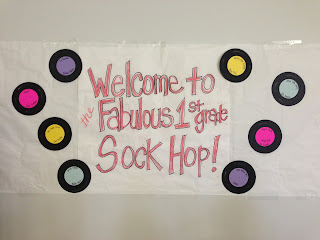 First Grade Frog Blog: 50th Day of School Sock Hop!