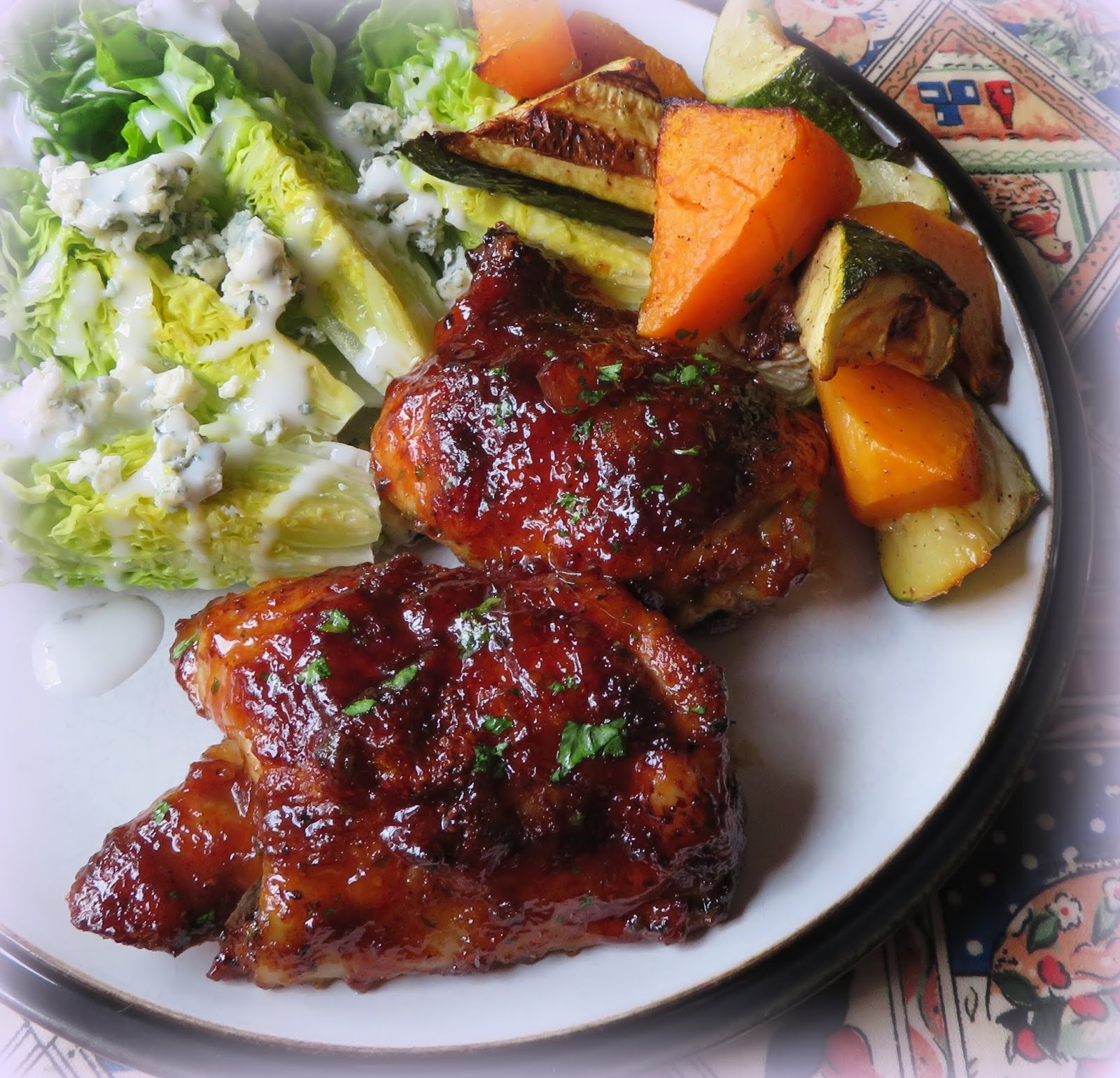 Sticky BBQ Chicken Thighs | The English Kitchen