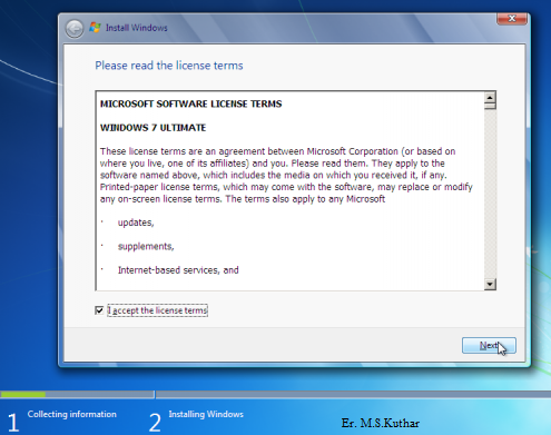 How to install Window 7 Operating System in Computer?